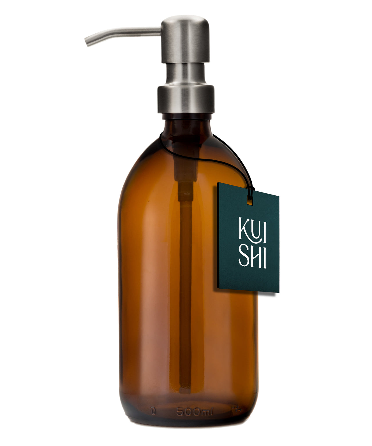 Amber Glass Soap Dispenser Metal Pump | Stainless Steel Pump Dispenser ...