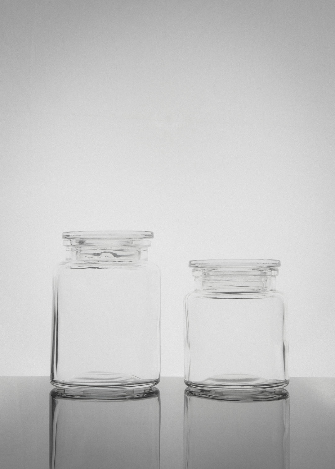 Clear Storage Jar Set | Transparent Glass Storage Jar Set – Kuishi