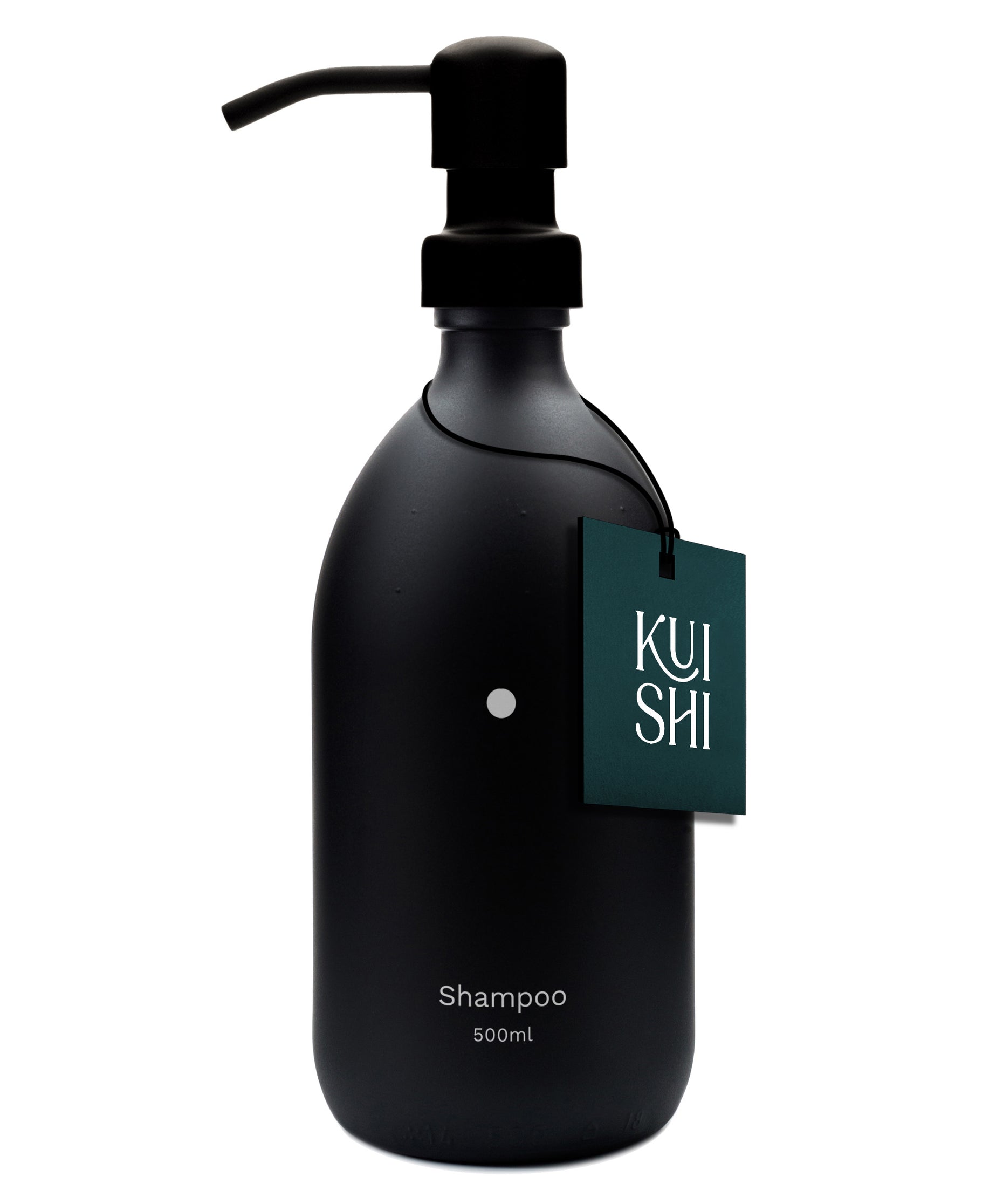 Minimal Black Soap Dispensers with Labels – Kuishi